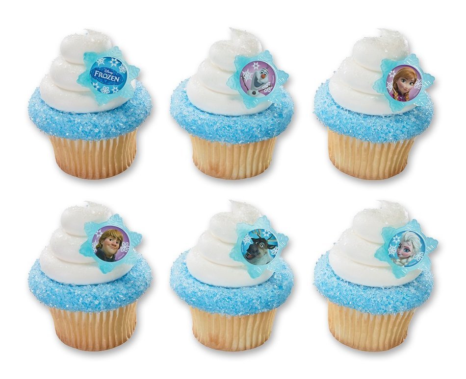 DecoPac Frozen Adventure Friends Cupcake Rings (12 Count) N2 free image ...