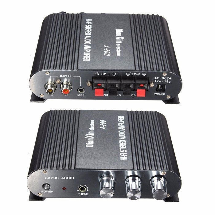 ELEGIANT 200W Mini Hi-Fi 2.1 Amplifier Booster Radio MP3 Stereo for Car ...