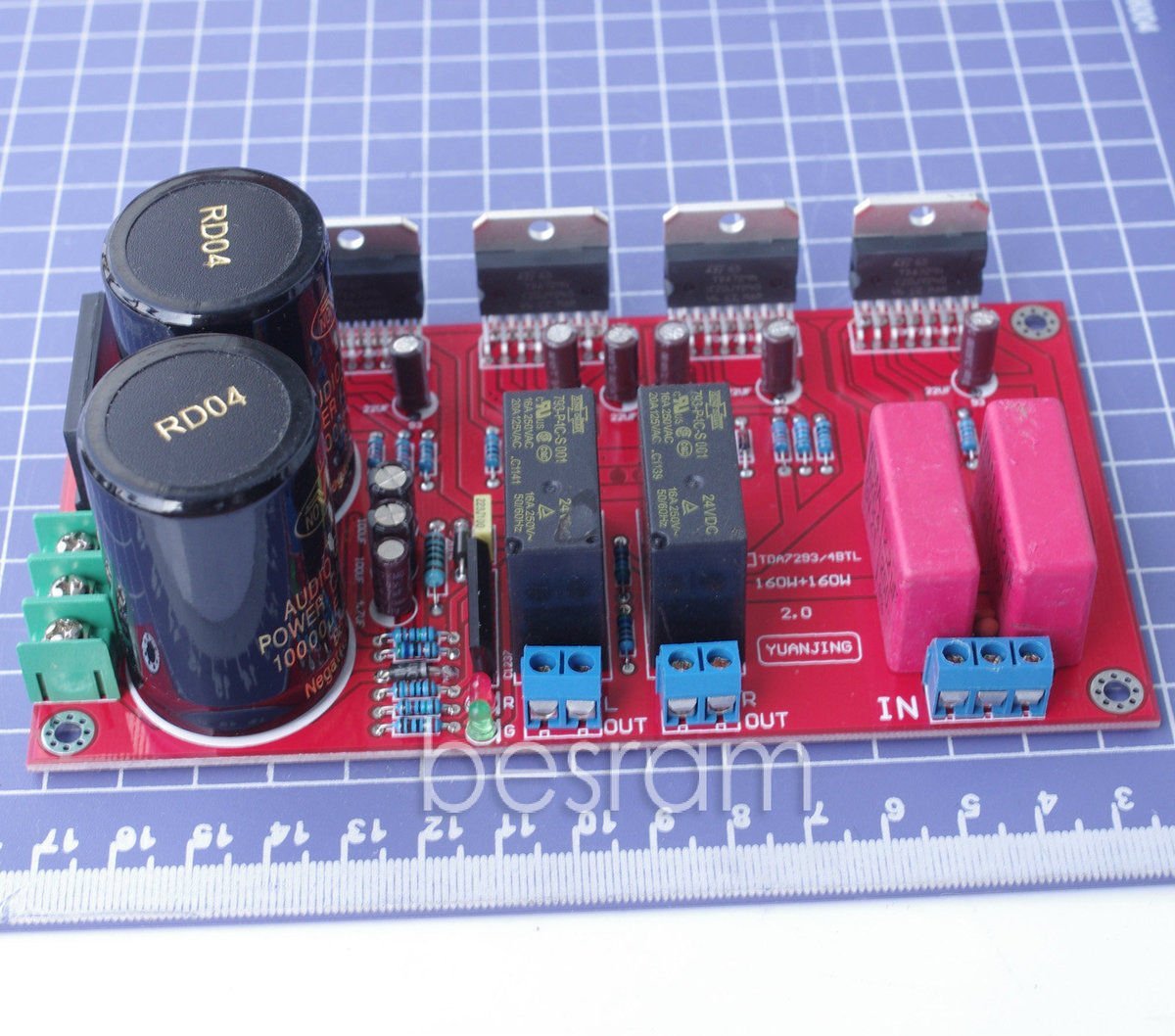 TDA7294 Dual Channel BTL Amplifier Board with Speaker Protection N2 ...
