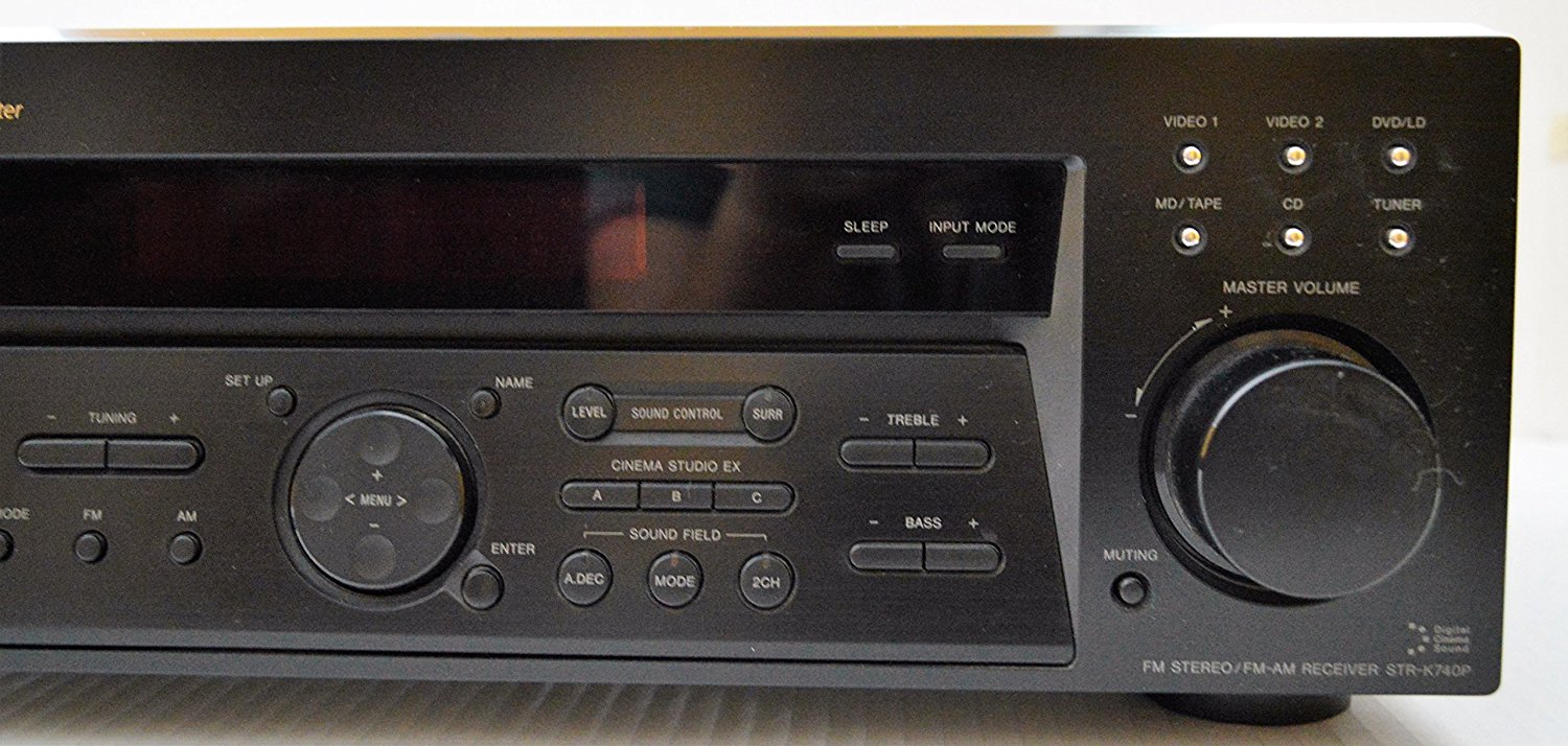 SONY STR-K740P SILVER FM STEREO FM AM RECEIVER 5.1 CHANNEL DIGITAL ...
