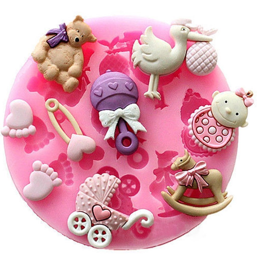 4 Strings Of Pearl Fondant Sugar Paste Bead Mold Clay Chocolate Mould ...