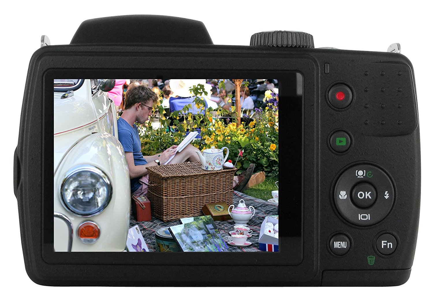 HP HP-D3000 16MP Digital Camera with 21x Optical Image Stabilized Zoom ...