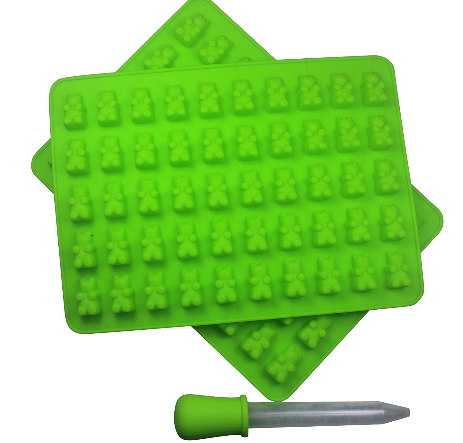 2 - No Plastic Filler - Pure LFGB Silicone - 2 - 50 Cavity (100 Total ...