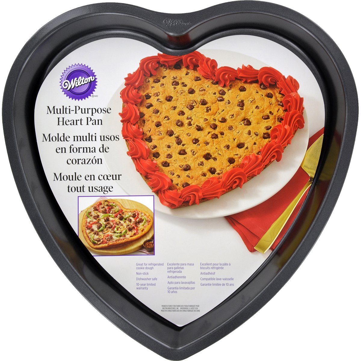 Nonstick Multi-Purpose Heart Shaped Pan-13"X13" free image download