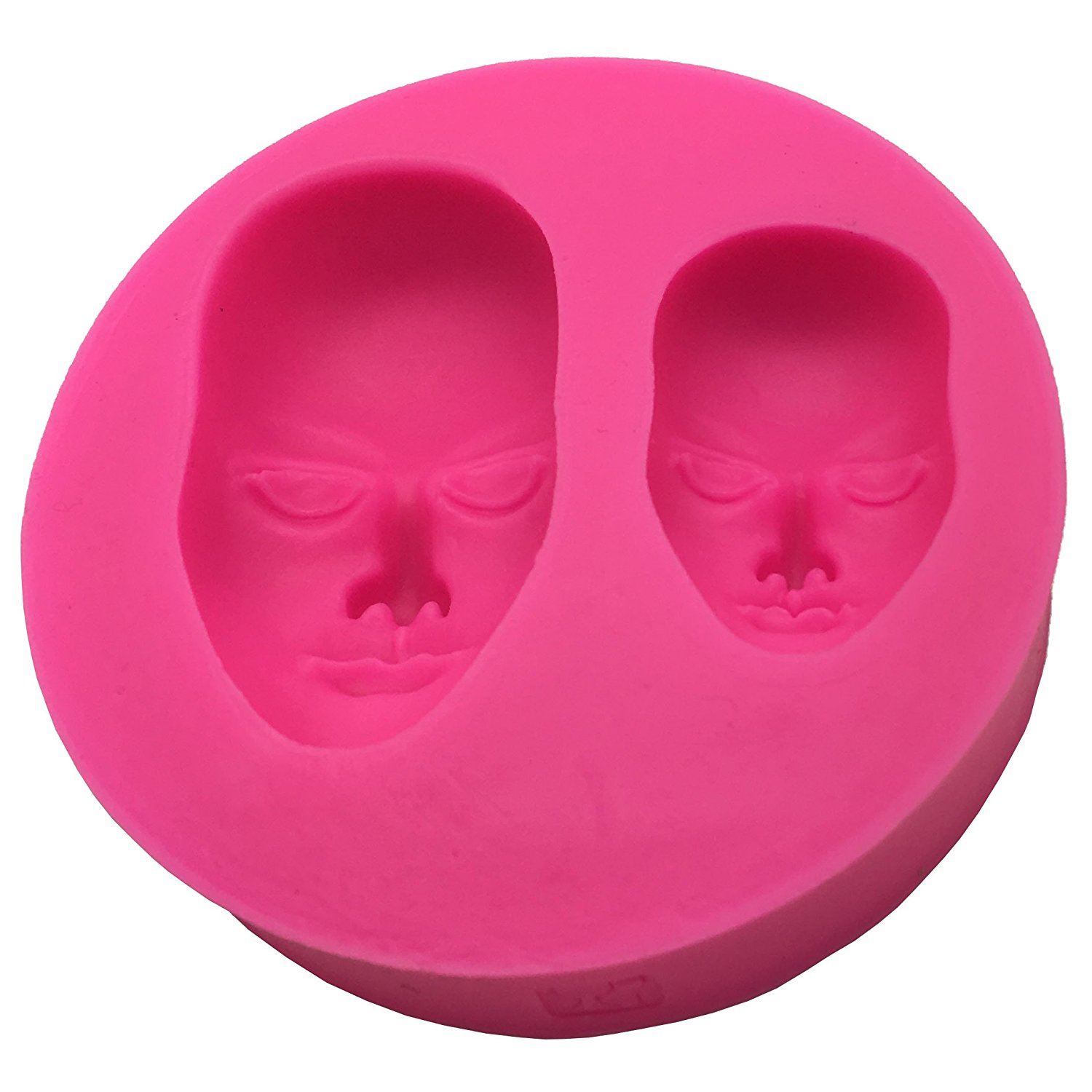Okallo Products Face Molds for Candy Cake Decorations - Silicone Head ...