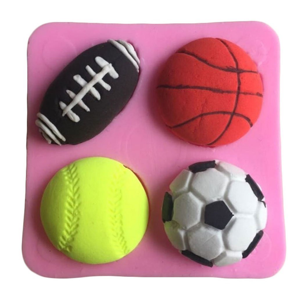 4 Strings Of Pearl Fondant Sugar Paste Bead Mold Clay Chocolate Mould ...