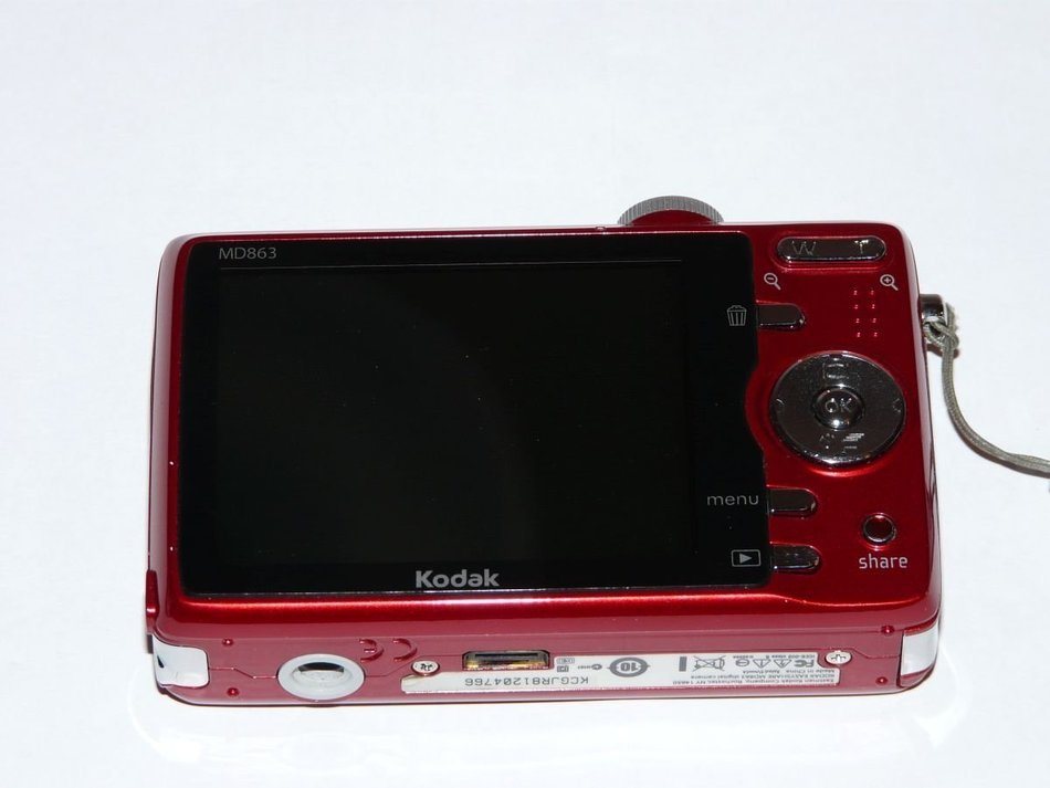 Kodak EasyShare MD863 8.2MP 3x Optical/5x Digital Zoom HD Camera (Red ...