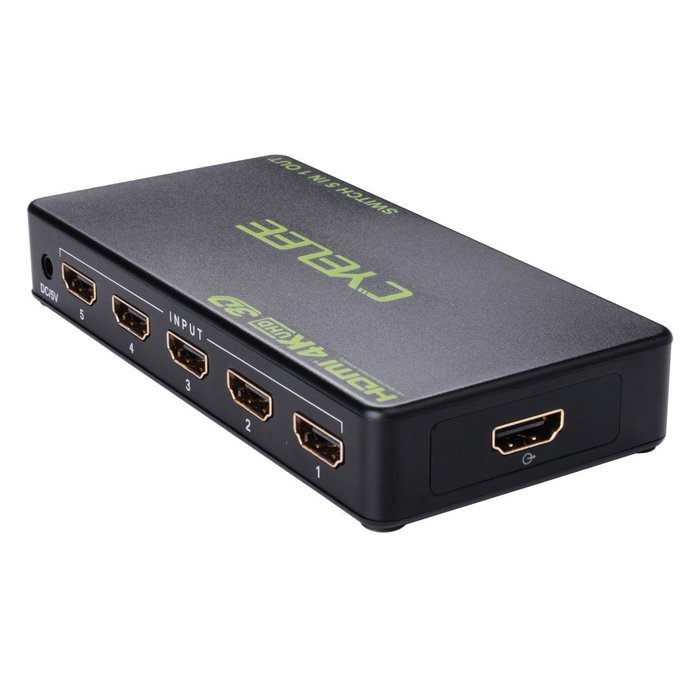 Hdmi Switch Box,Cyelee 4K x 2K 5 in 1 out High Speed 5 Port Switcher ...