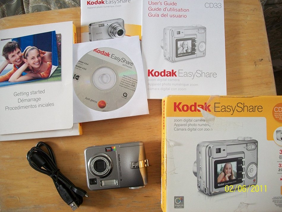 Kodak Easyshare CD33 3.1MP 3X Optical Zoom Digital Camera free image ...