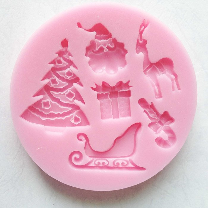 Funshowcase Santas Essentials Silicone Mold _ Chrismas Tree,Present ...