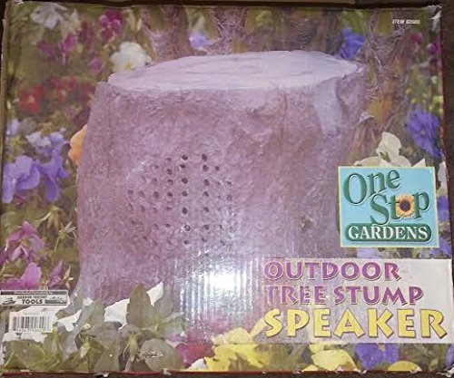 OneStop Gardens Outdoor Tree Stump Speaker 6.5' 2 Way 100 Watt ...