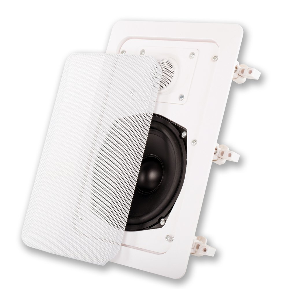 Acoustic Audio IW191 5.25-Inch Rectangle 2 Way Speaker with Crossover ...