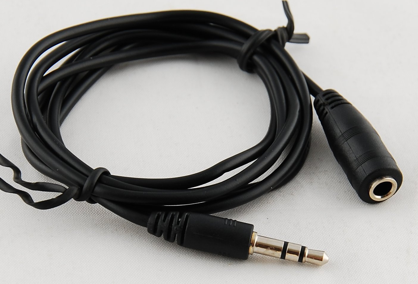 JacobsParts 3.5MM Coiled Stereo Audio Cable, Gold Plated (3 FT ...