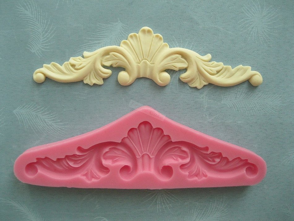 Anyana Vintage Decorative Pattern Silicone Fondant Mold Cake Decorating ...