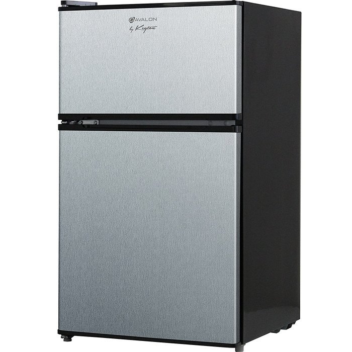 Avalon by Keyton Refrigerator & Freezer with Double Doors - 3.1 Cubic ...