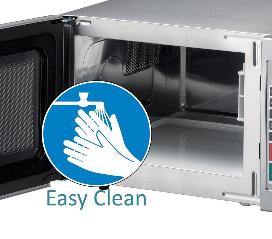 Daewoo Stainless Steel 1.0 Cu Ft Commercial Microwave Oven 1,000W | KOM ...