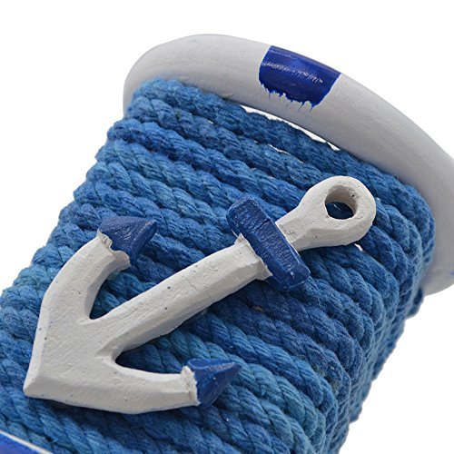 Nautical Wooden Sea Anchor Pen Pencil Holder Home Office Desk Organizer ...