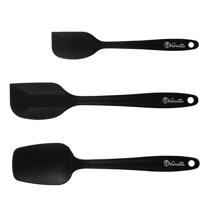 Vervetie Silicone Spatula Set One-Piece Design Kitchen Utensil Set, 3 ...