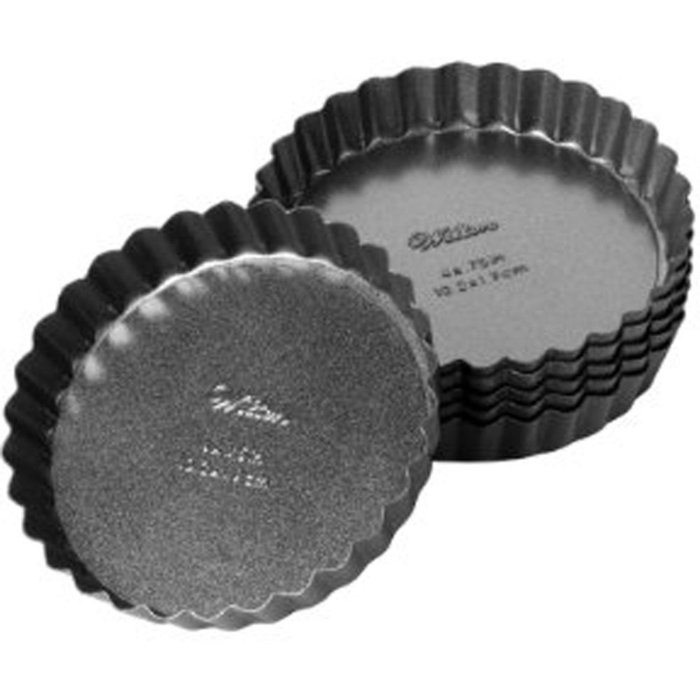 Wilton Perfect Results 4 Inch Round Tart Quiche Torte Pan Set Of 6 New ...
