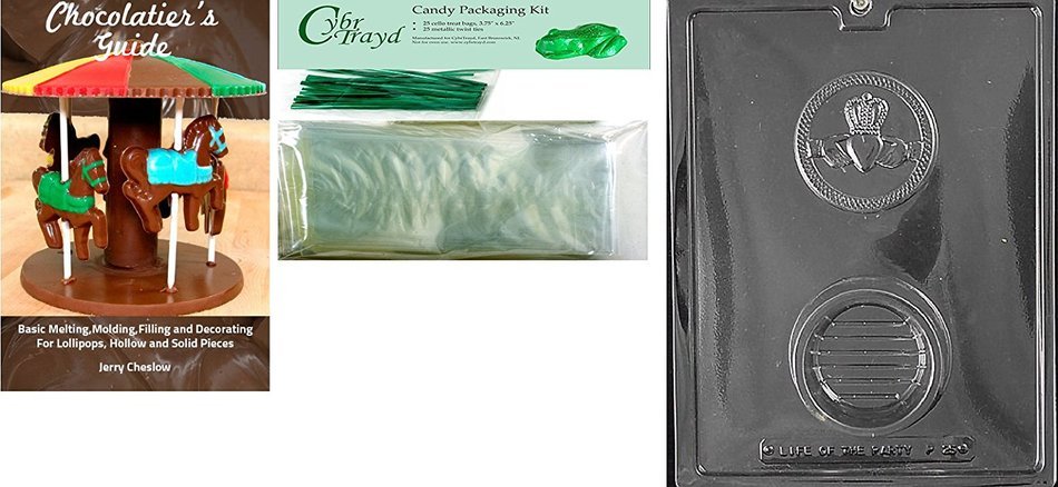 Cybrtrayd P025 Claddagh Pour Box Chocolate Candy Mold with Exclusive ...
