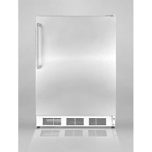 Summit AccuCold FF7SSTB 24" 5.5 cu. ft. Compact Refrigerator with ...