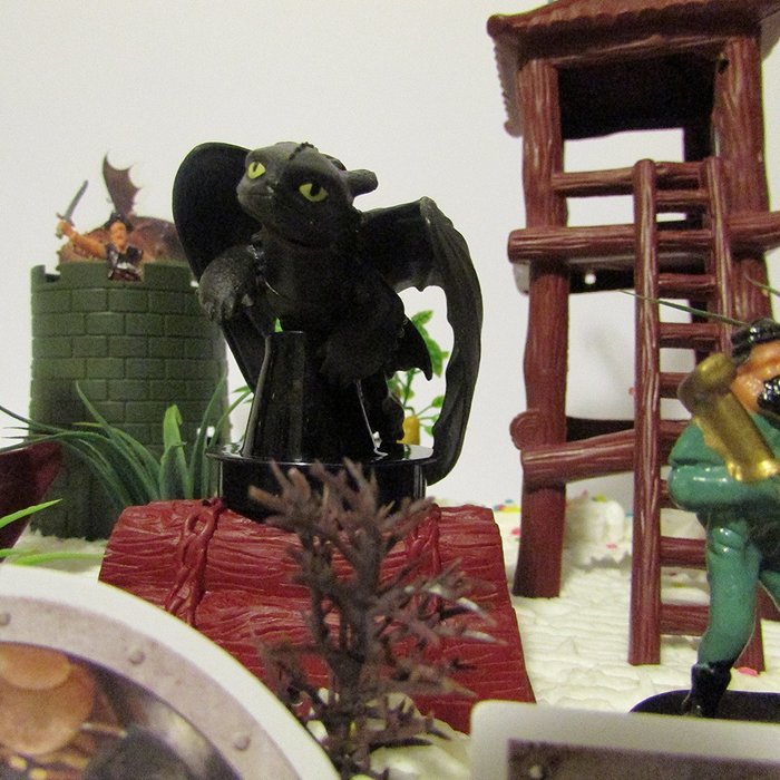 How To Train Your Dragon 20 Piece Birthday Cake Topper Set Featuring ...