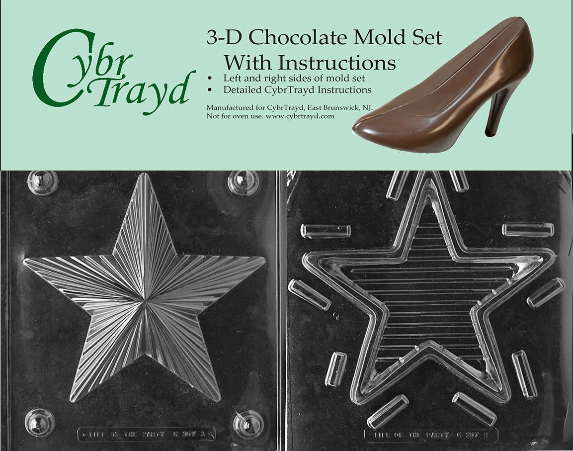 Cybrtrayd C307AB Large Star Pour Box Life of the Party Chocolate Candy ...