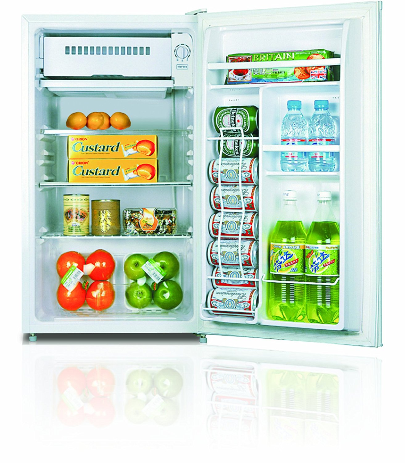 Midea HS-120L Compact Single Reversible Door Refrigerator with Freezer ...