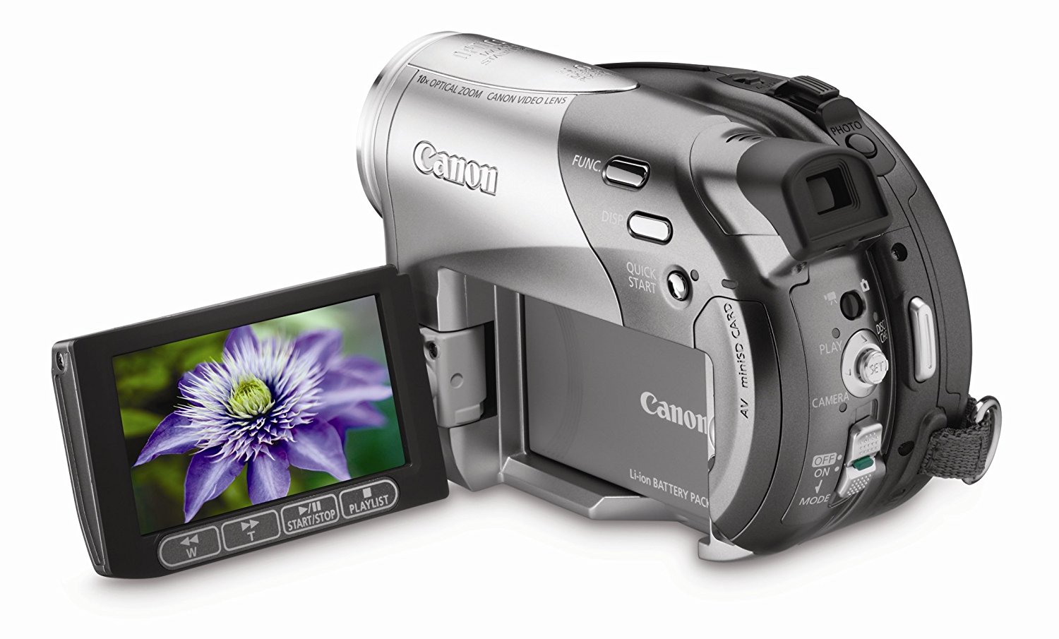 Canon DC50 5MP DVD Camcorder with 10x Optical Image Stabilized Zoom ...