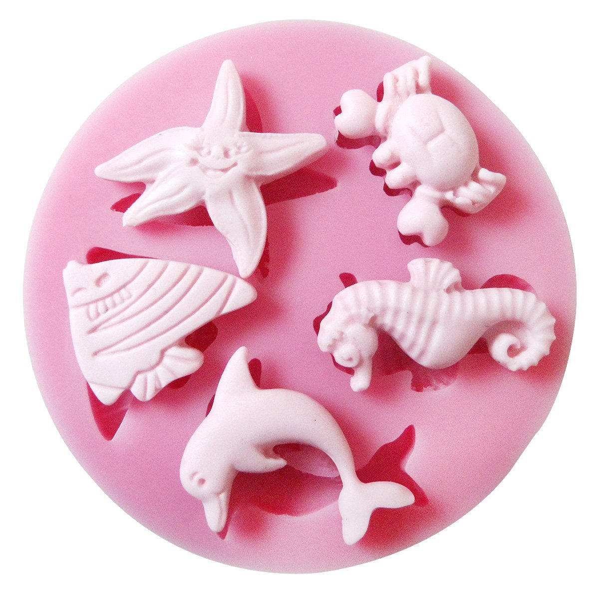 Anyana Sea Creatures Silicone Fondant Mould Sugar Paste Cake Cupcake ...