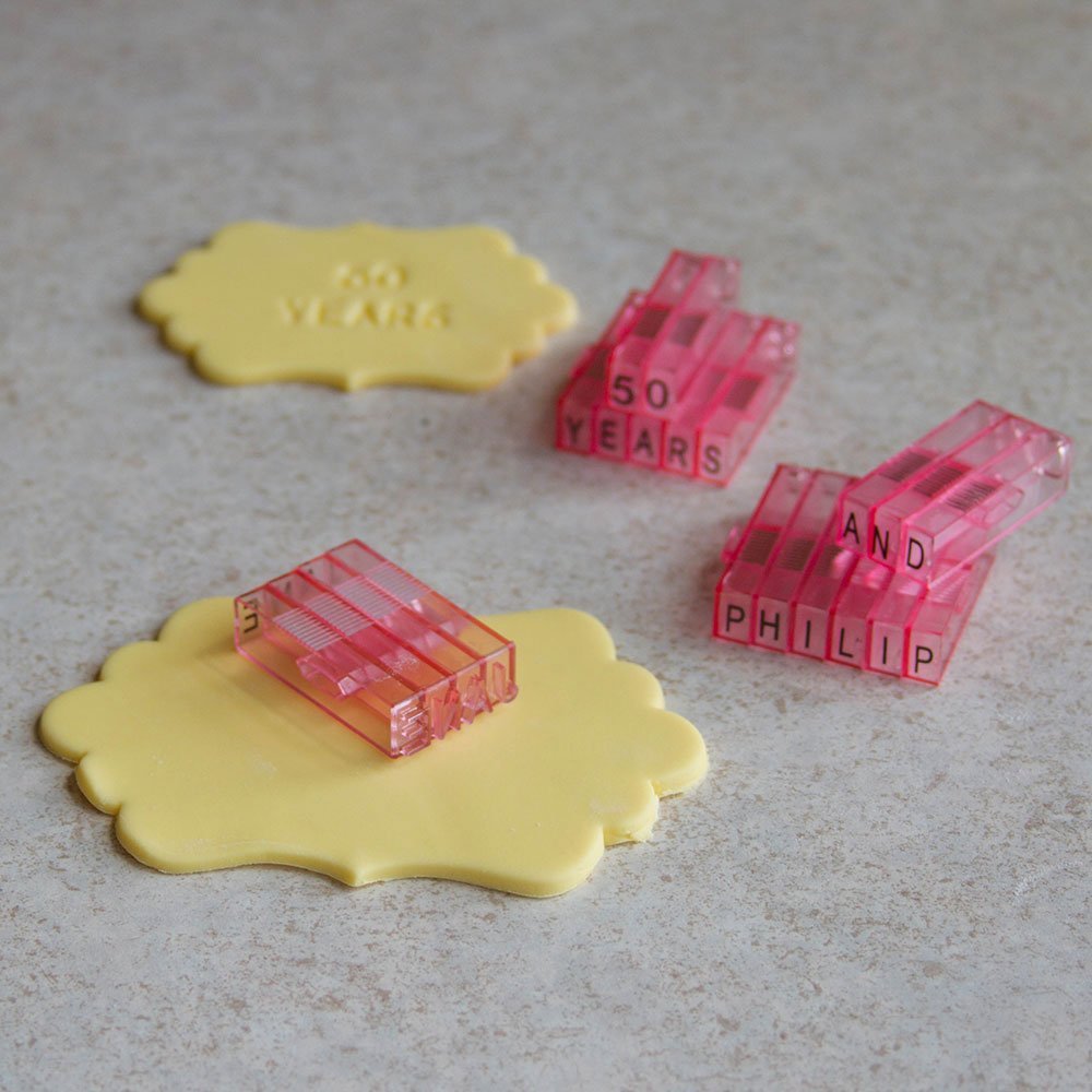 Sweet Elite Tools - Snap Together Mini Letter Embosser Stamps for Cakes ...