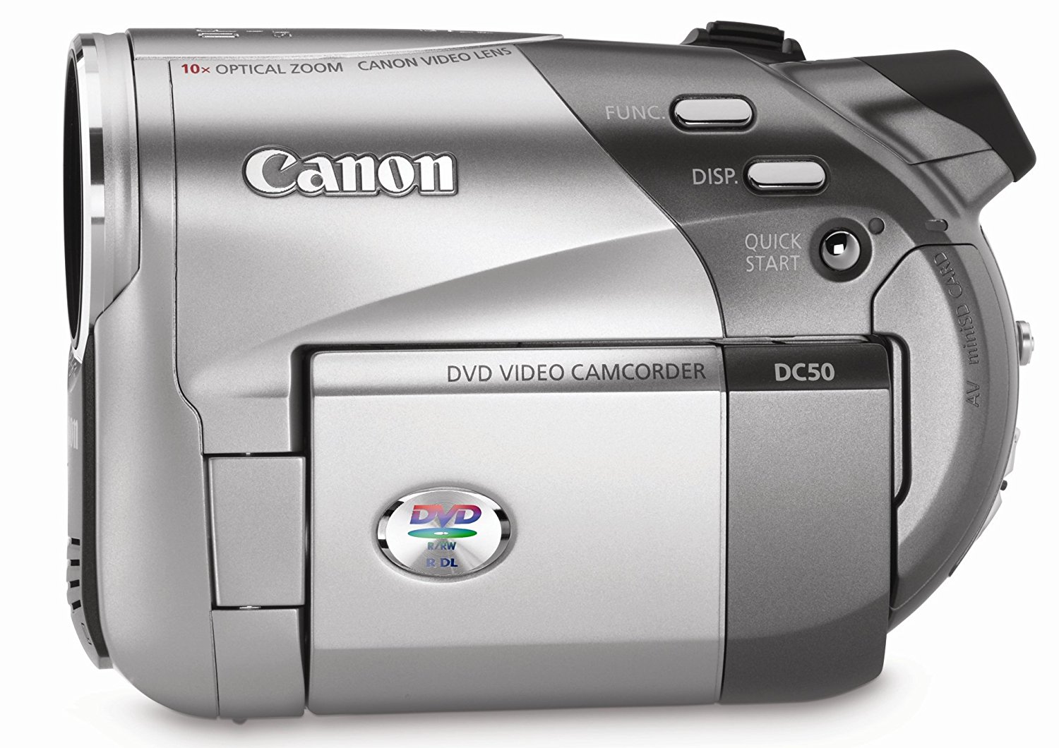 Canon DC50 5MP DVD Camcorder with 10x Optical Image Stabilized Zoom ...