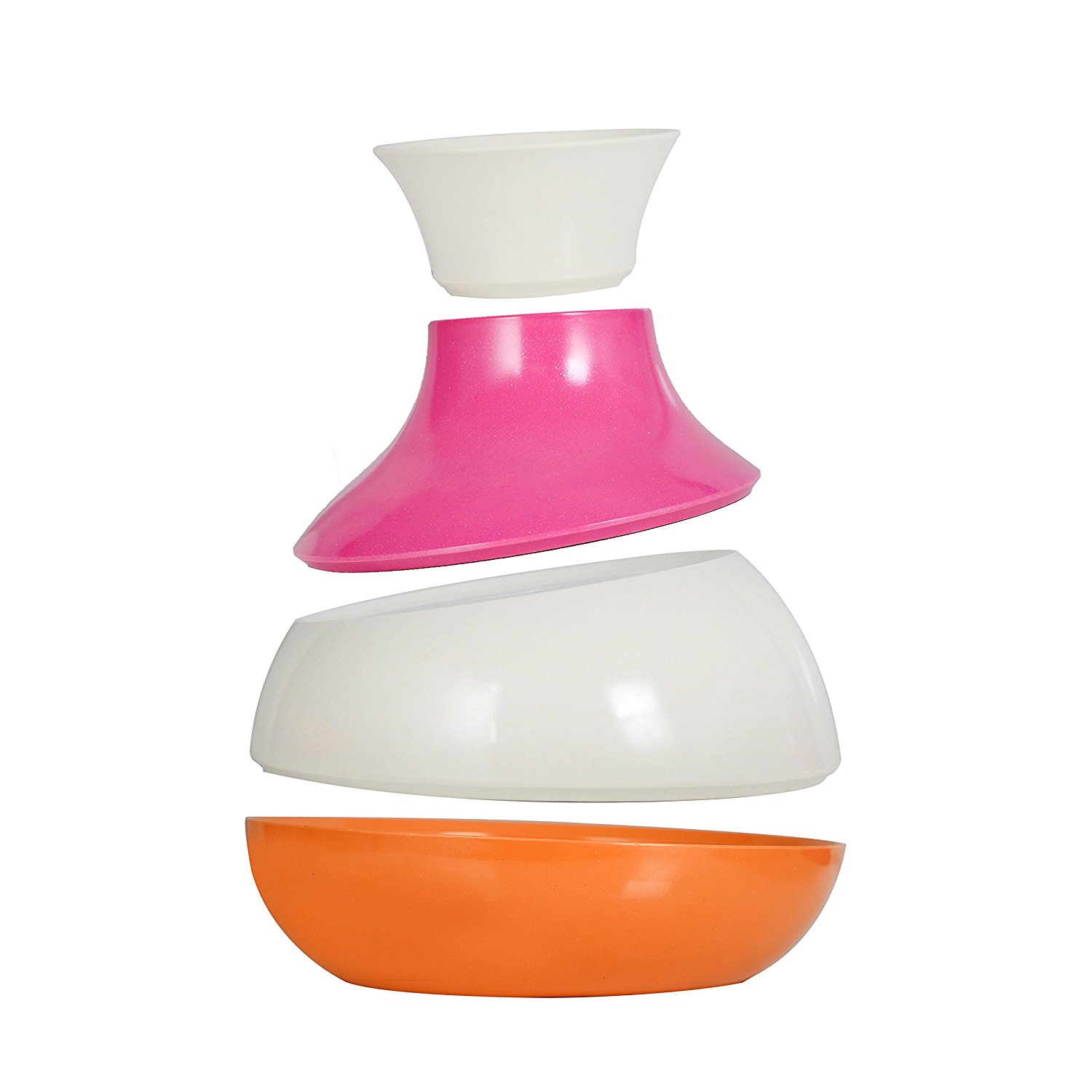 Mixing Bowl 4 Piece Stackable Multifunction Fruit Basket Serving Bowl ...