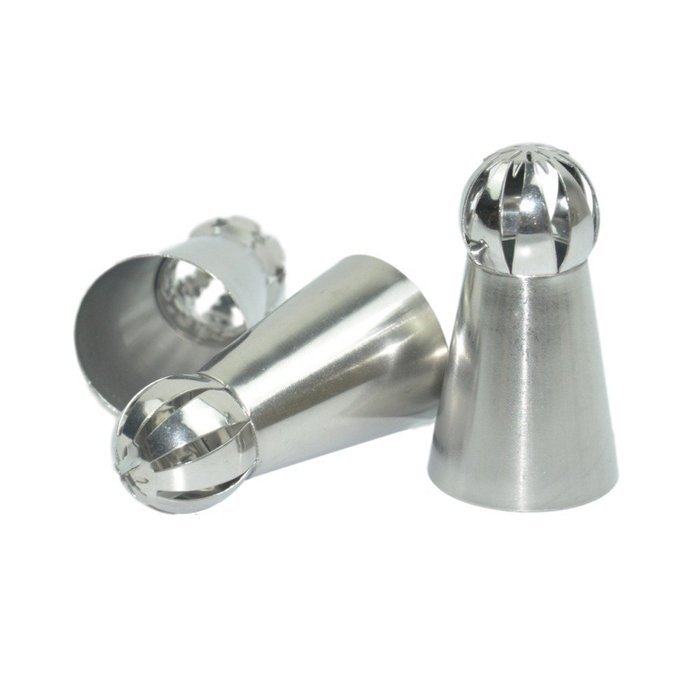 Naturebelle Sphere Ball Russian Stainless Steel Piping Nozzles Tips ...