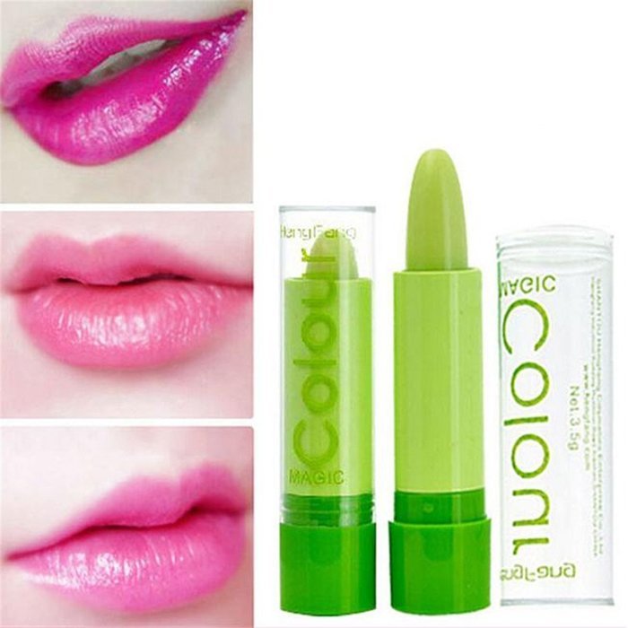 GUAngqi Magic Temperature Color Changing Lipstick Moisture Green to ...