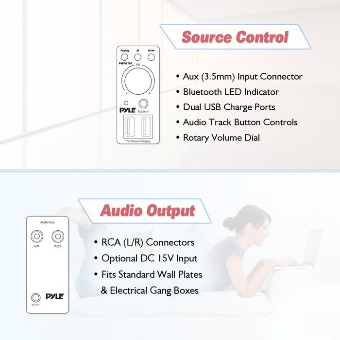 Pyle PWPBT47 In-Wall Home Theater Receiver N10 free image download