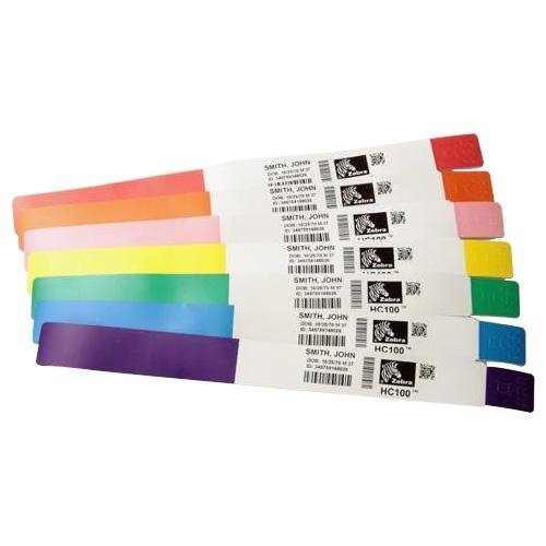 Zebra Z-Band ID Label - 1" Width x 10" Length - 4 / Carton 10012712-1 ...