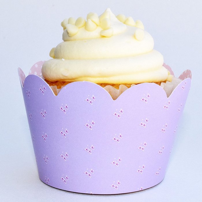 Vintage Tea Party Supplies, Lavender, Pink Cupcake Wrapper Decorations ...