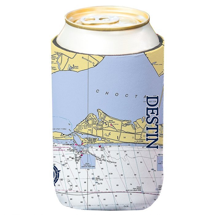 Altered Latitudes Destin Chart Standard Beverage Cooler (4-Pack) free ...