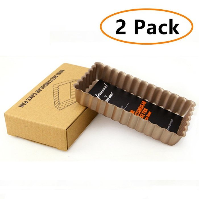 Excelity® Non-Stick 4-Inch Love Shape Quiche Pie Pan Removable Loose ...