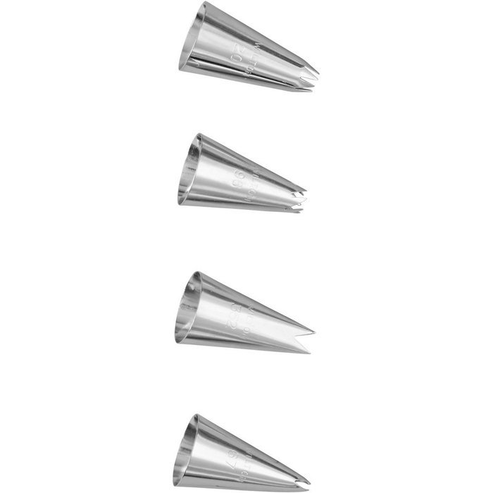 Wilton 418-9613 4 Piece Flower Icing Tip Set N4 free image download