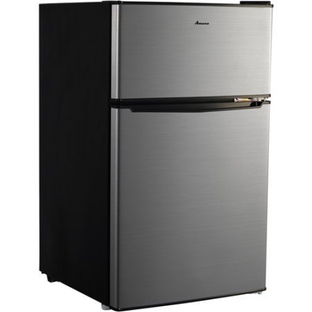 Amana 3.1 Cu. Ft. Compact Two-Door Refrigerator, AMA31S1, Stainless ...