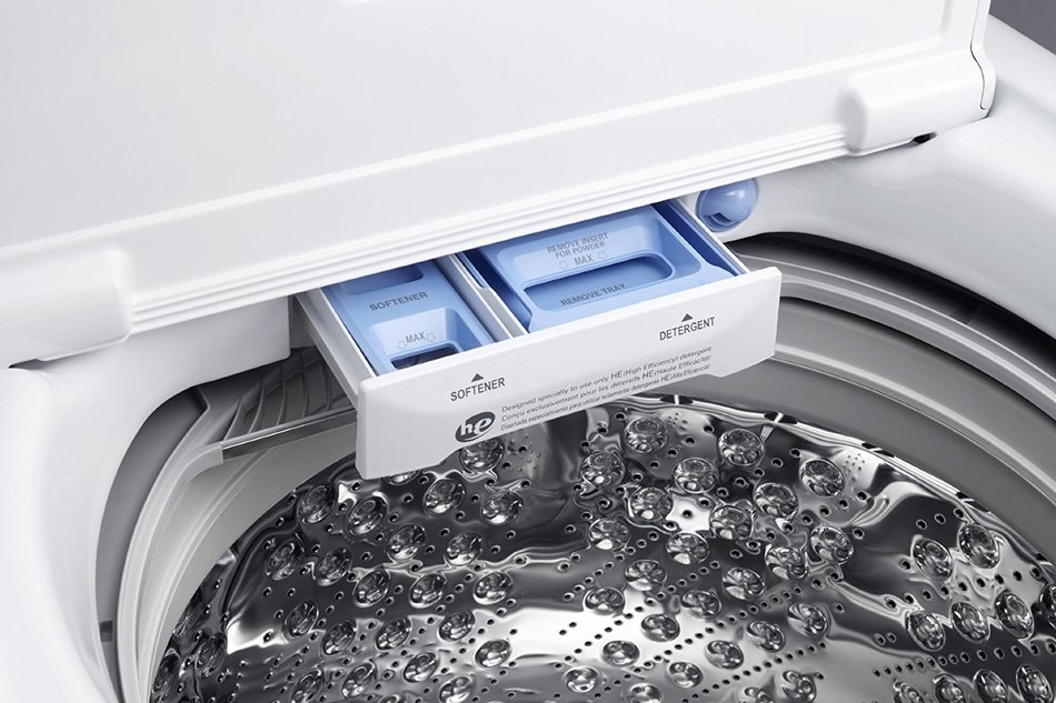 LG H/E Super Capacity H/E Top Load Laundry Pair with Powerful StainCare ...