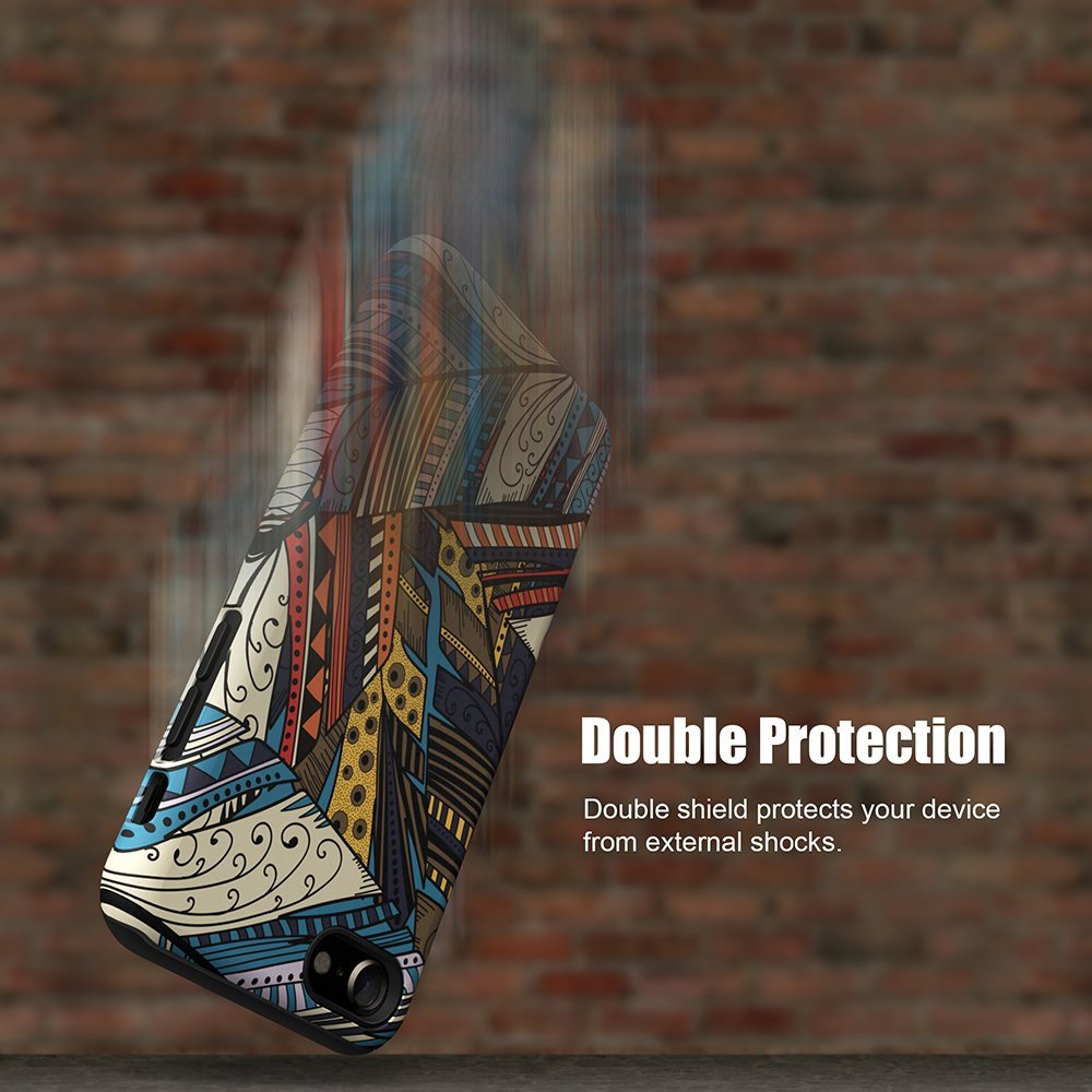 IPhone 7 Case, ZEBEC iPhone 7 Designer Pattern case [Shockproof]-[Dual ...