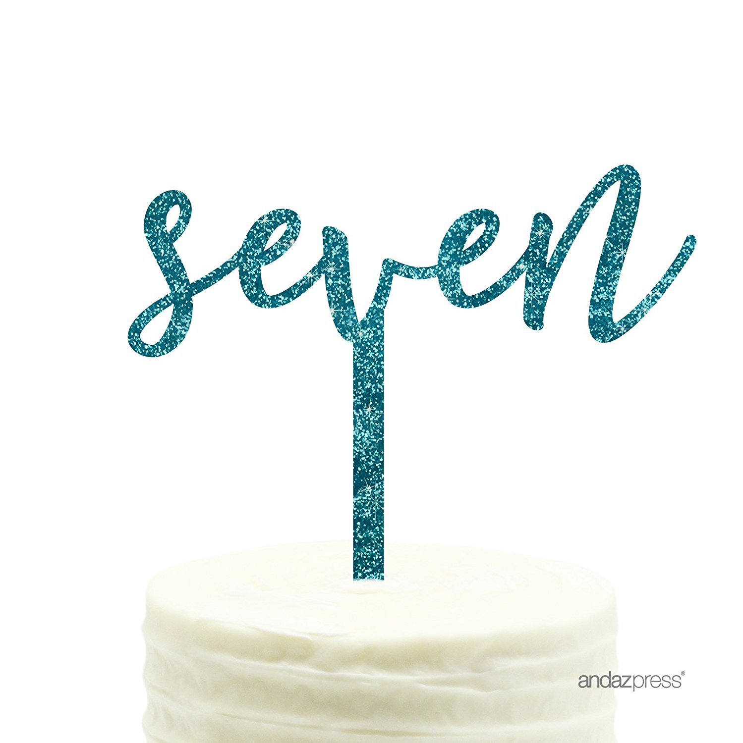 Andaz Press 5th Birthday and Anniversary Acrylic Cake Toppers, Pink ...