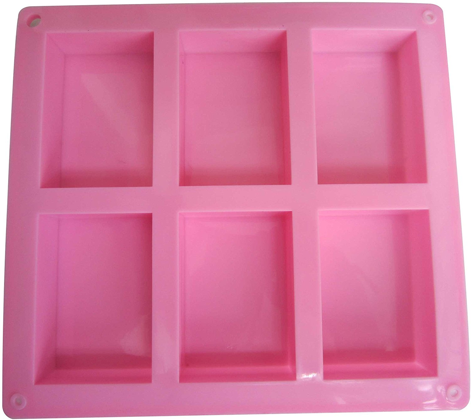 LeBeila Silicone Baking Mold 6 Cavity Large Rectangle Shape Mould Tray ...