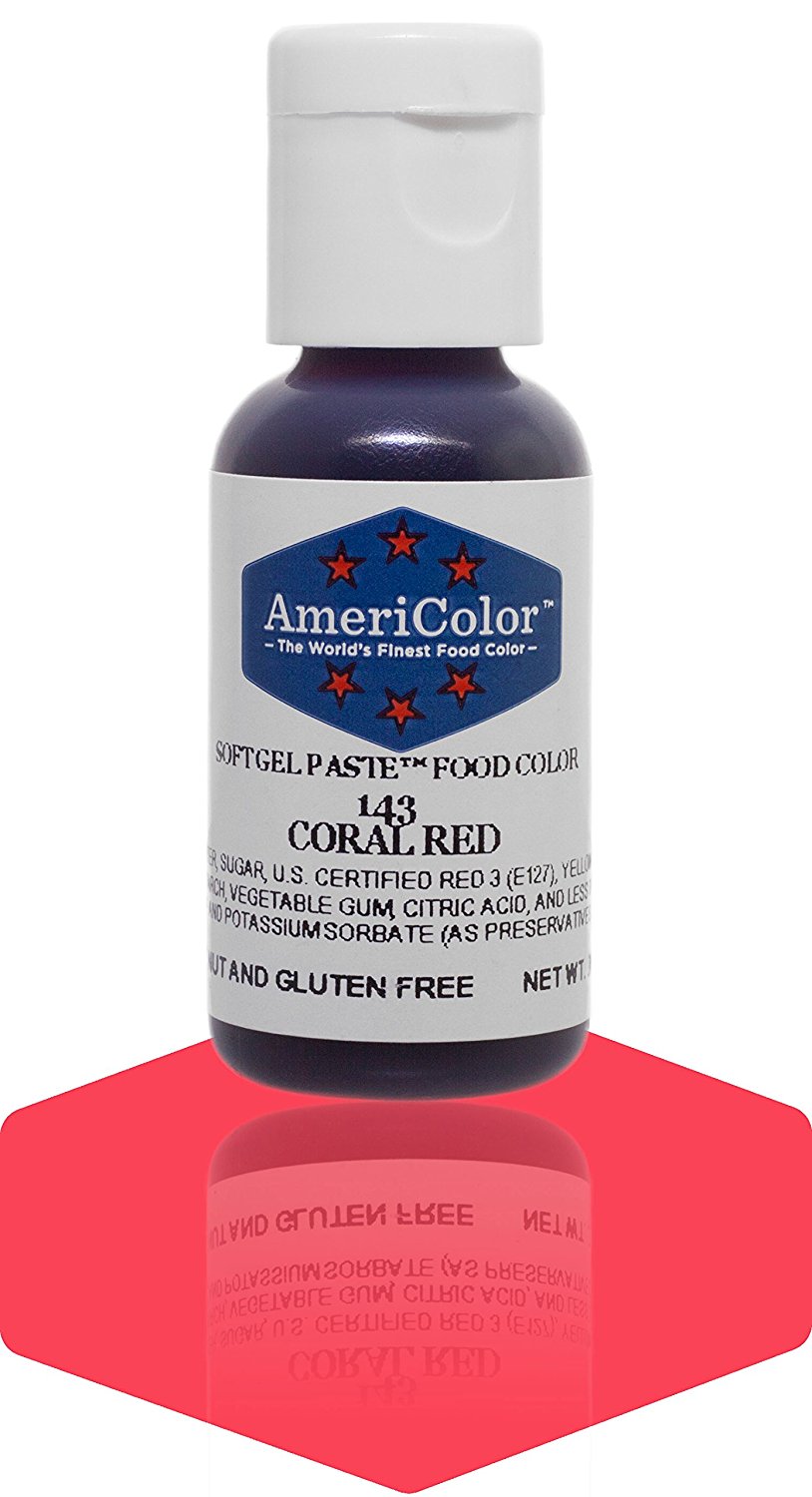 AmeriColor Coral Red .75oz Bottle Food Color free image download
