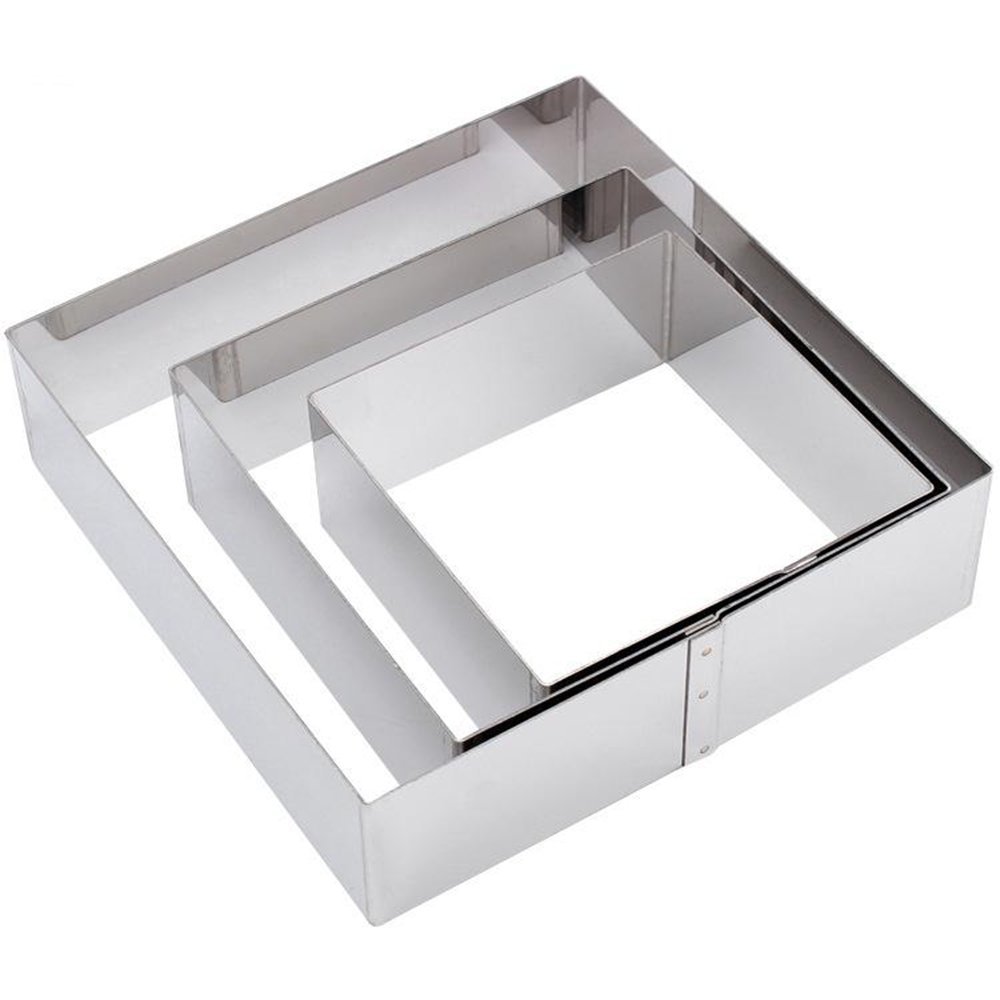 Aprince Cake Mold Mousse Ring - Set of 3 - 6''8''10'' Stainless Steel ...