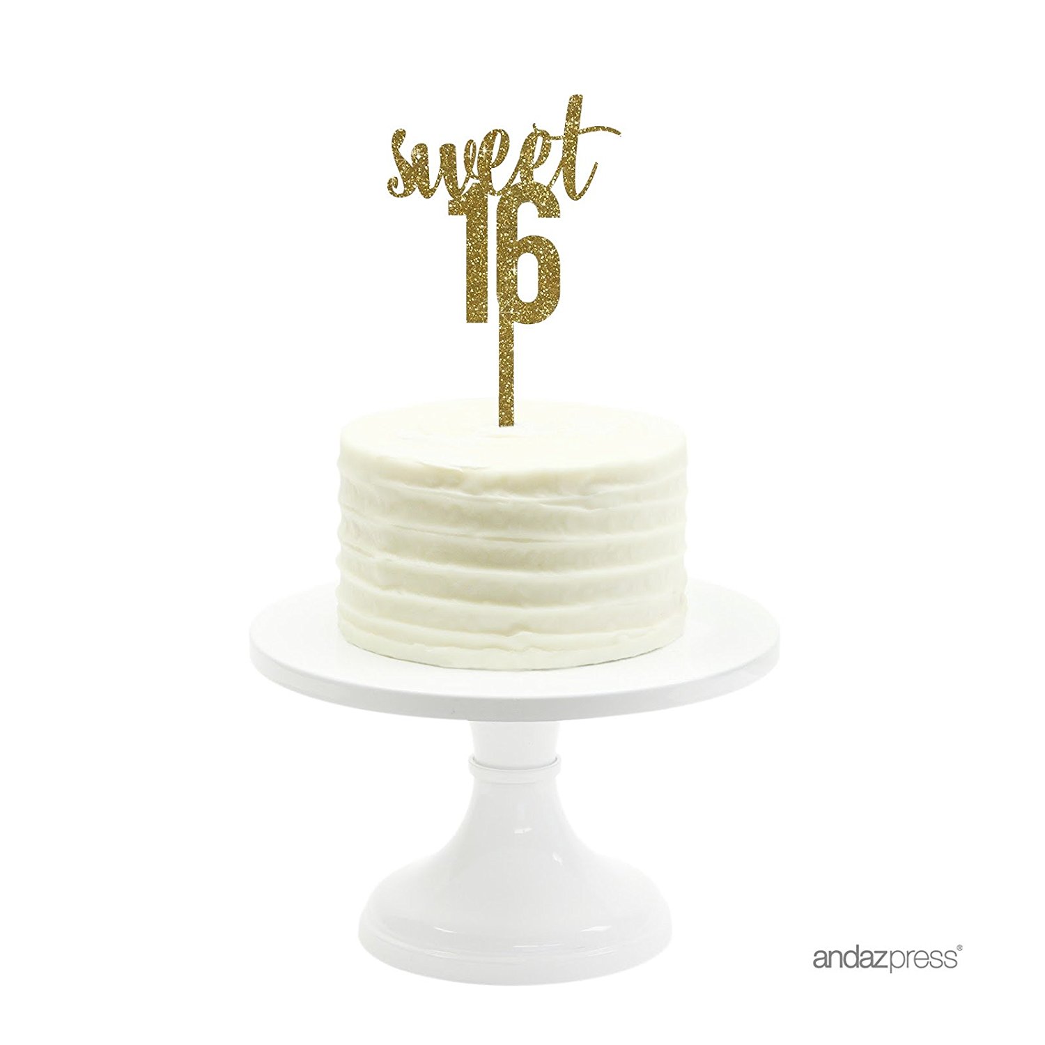 Andaz Press 5th Birthday and Anniversary Acrylic Cake Toppers, Pink ...