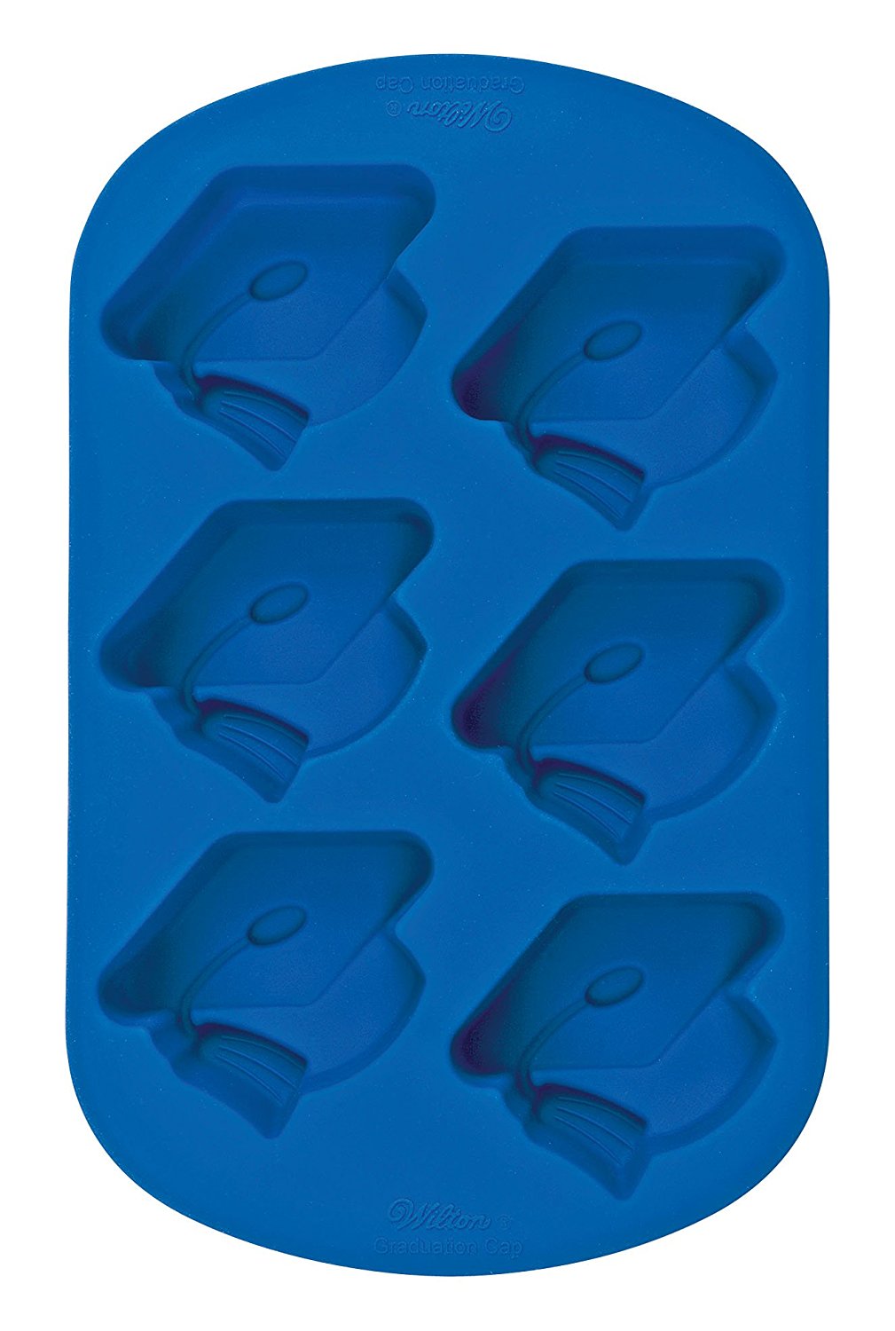 Wilton 6 Cavity Silicone Mini Graduation Cap Mold free image download